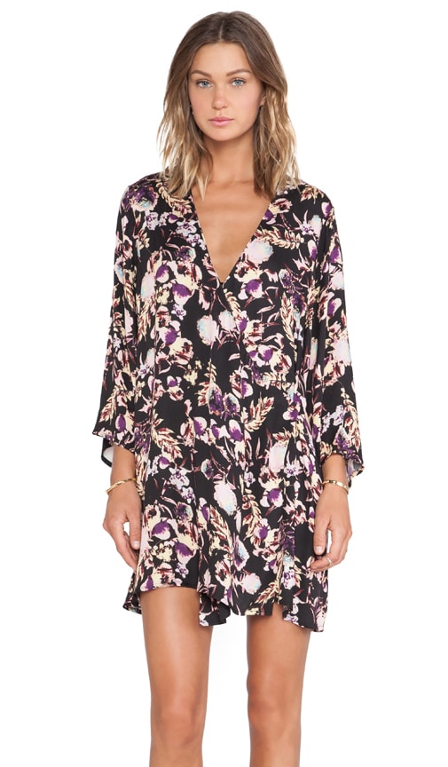 Somedays Lovin Deep End Cape Dress in Floral | REVOLVE