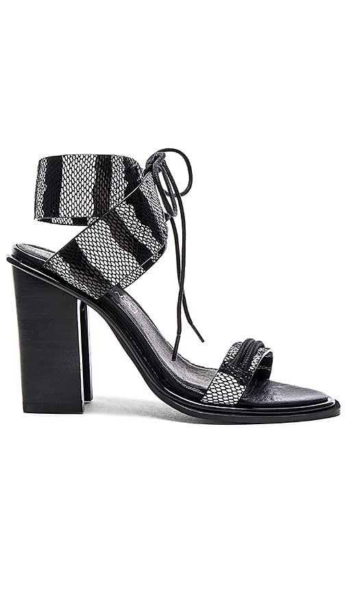 Sol Sana Chuck II Heel in Black & White Snake | REVOLVE