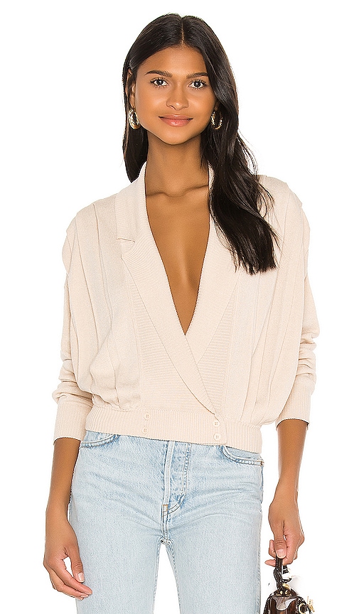 Song of Style Sonny Sweater in oatmeal | REVOLVE