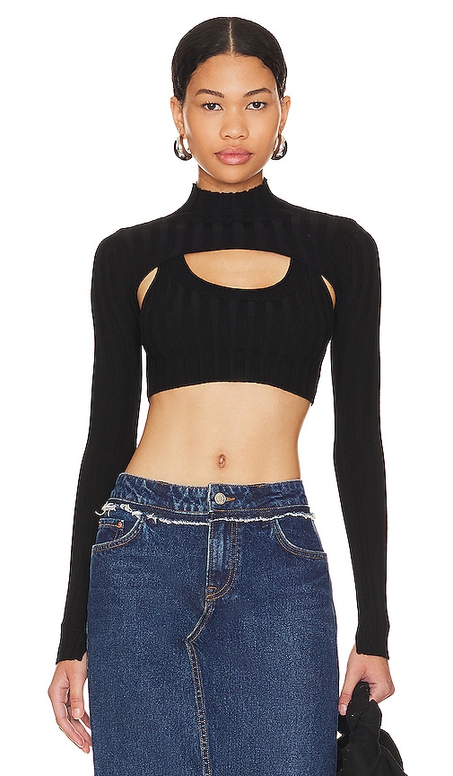 superdown Faye Shrug Set in Black | REVOLVE