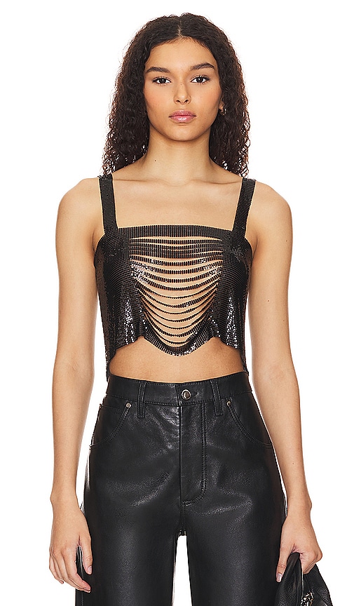 superdown Lacey Top in Black | REVOLVE