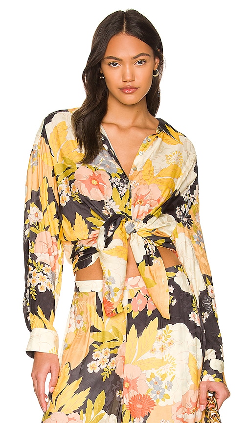 SPELL Tyler Button Up Shirt in Charcoal | REVOLVE