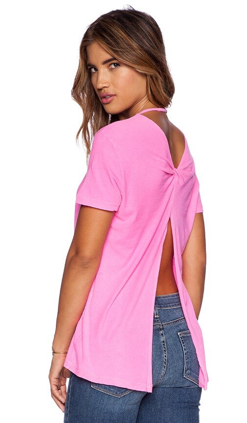 Stateside Twist Back Tee in Pink | REVOLVE