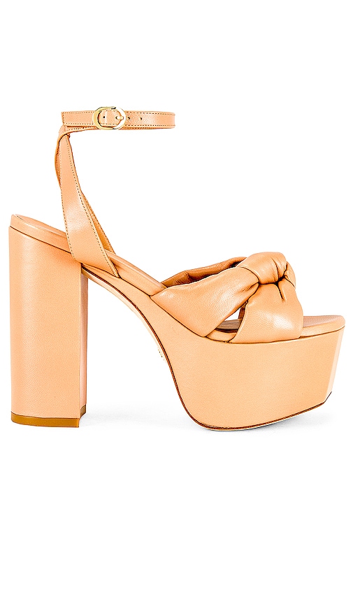 Stuart Weitzman Playa 145 Platform Sandal in Ginger | REVOLVE