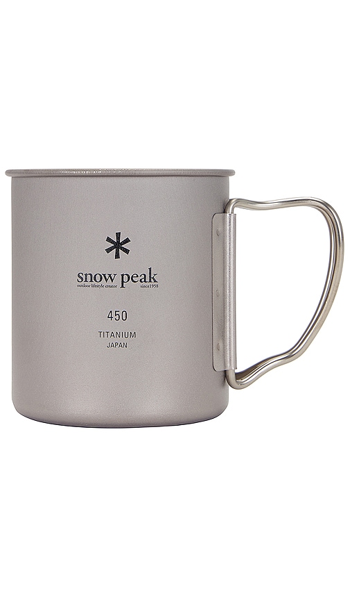 Snow Peak Ti Single Wall 450 Mug in Silver | REVOLVE