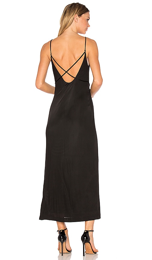 Alexander Wang Interlock Criss Cross Strap Dress in Black | REVOLVE