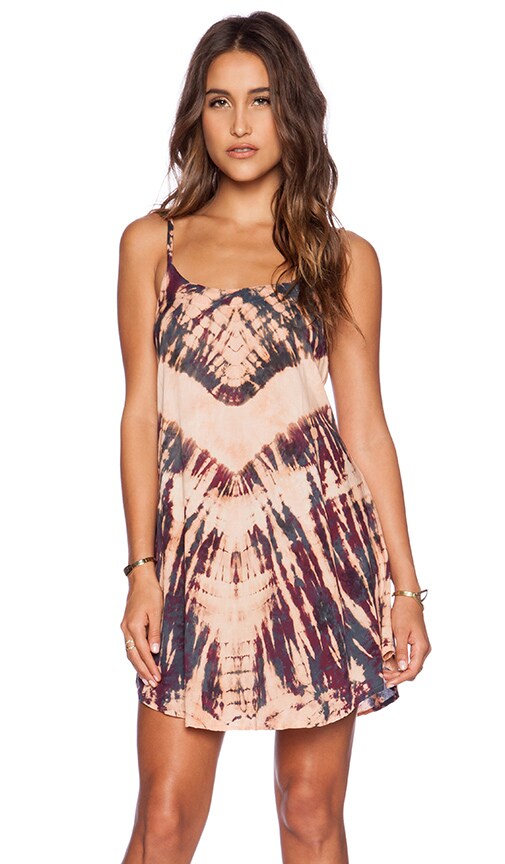 Tiare Hawaii Skye Mini Dress in Black & Brown Pollen | REVOLVE