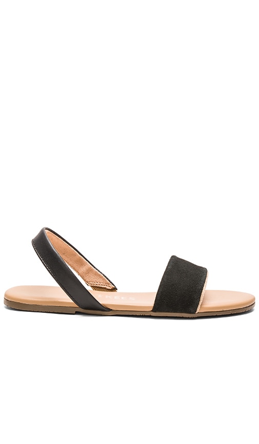 TKEES Charlie Sandal in Black Crow | REVOLVE
