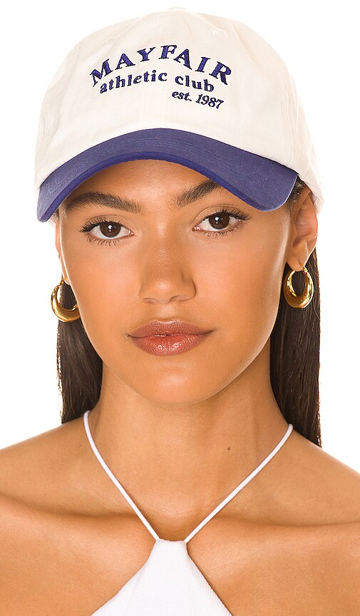 The Mayfair Group Athletics Baseball Hat in Blue | REVOLVE