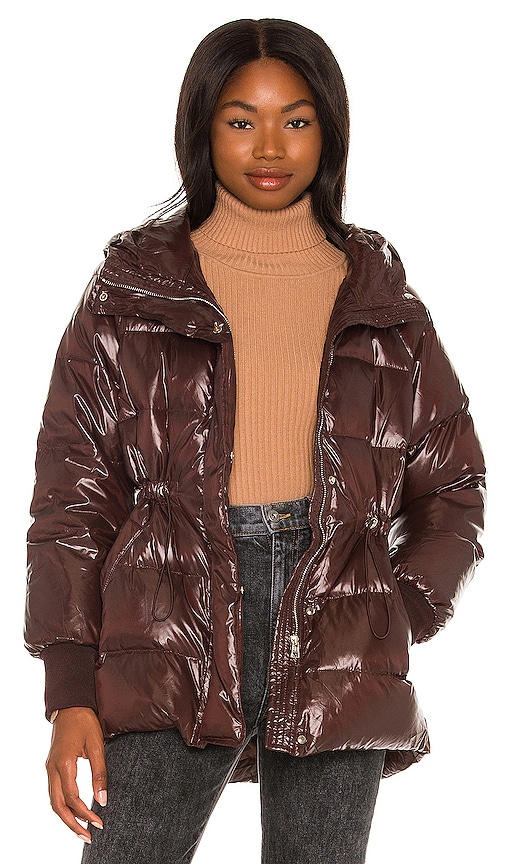 Toast Society Estelle Puffer Jacket in Chocolate Truffle | REVOLVE