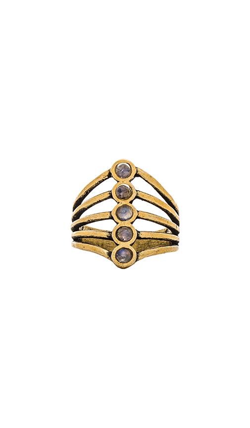 TORCHLIGHT Cassiopeia Ring in Antique Brass & Moonstone | REVOLVE