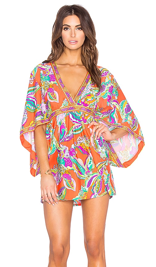 Trina Turk Sea Garden Tunic in Tangerine | REVOLVE