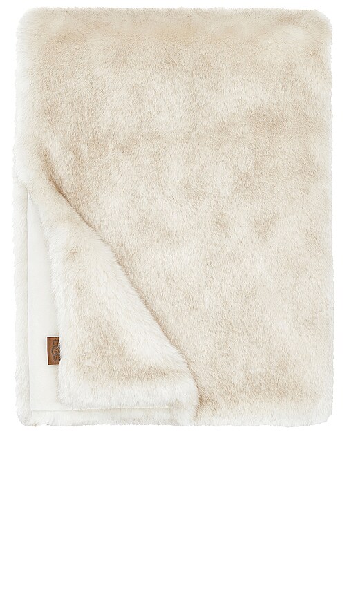 UGG Home Firn Faux Fur Throw in Natural | REVOLVE