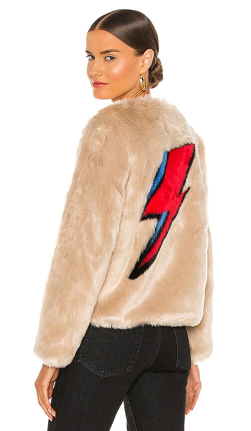 Unreal Fur Flash Faux Fur Jacket in Beige | REVOLVE