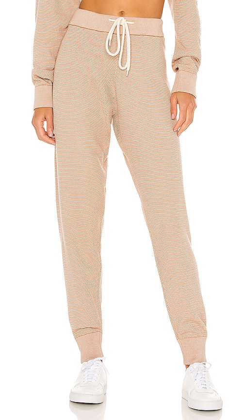 Varley Alice 2.0 Sweatpant in Praline & Ivory | REVOLVE