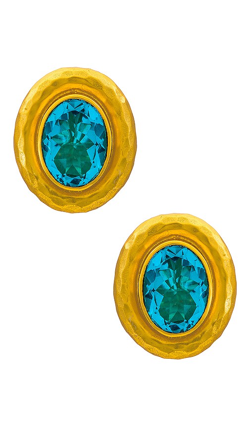 VALERE Paros Earrings in Topaz Quartz | REVOLVE