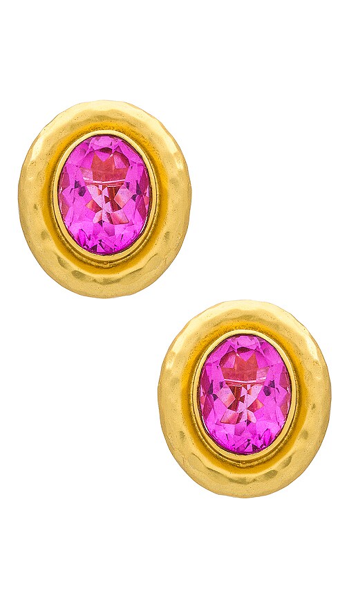 VALERE Paros Earrings in Pink Quartz | REVOLVE