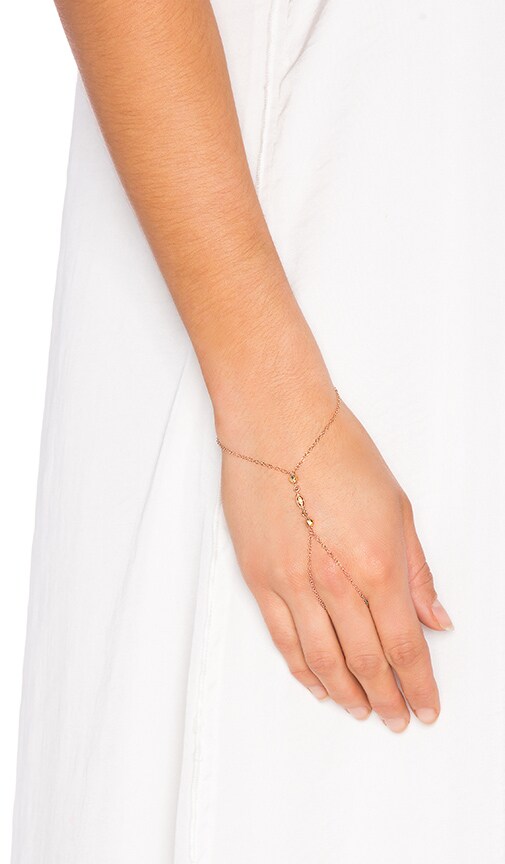 Vanessa Mooney Camelot Hand Chain in Gold | REVOLVE
