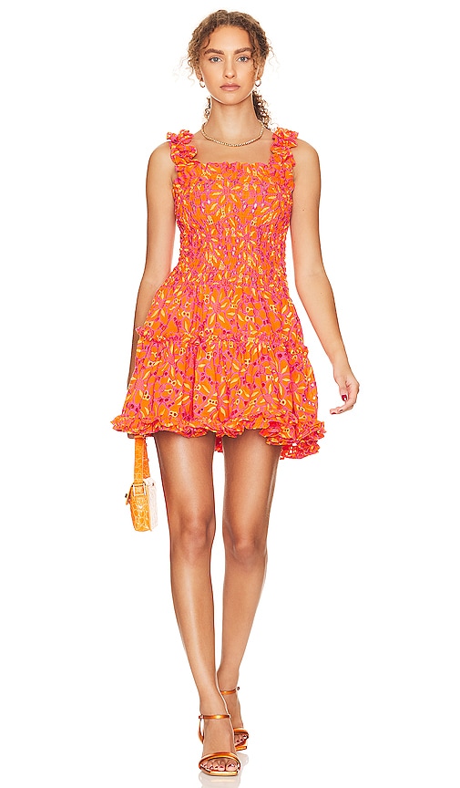 Waimari Coqueta Mini Dress in Orange | REVOLVE