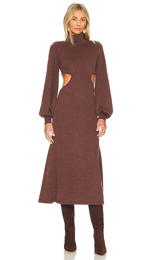 WeWoreWhat Cut Out Sweater Dress in Cacoa | REVOLVE
