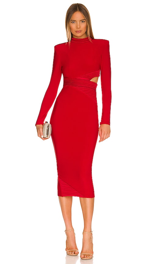 Zhivago Message To Love Midi Dress in Cherry | REVOLVE