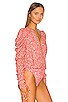 AFRM Danna Bodysuit in Red Ditsy | REVOLVE