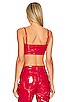 AFRM Portia Zip Bra Top in True Red | REVOLVE