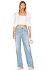 Alice + Olivia Katrice Ruched Top in Off White | REVOLVE