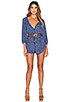 AUGUSTE Roaming Romper in Navy Tiny Floral | REVOLVE