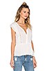 Bishop + Young Side Slit Blouse in Ivory | REVOLVE