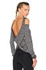 Body Language Razor Pullover in Grey Stripe | REVOLVE