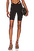 Commando Banded Biker Short in Black | REVOLVE