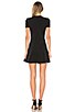 Carven Peplum Mini Dress in Noir | REVOLVE