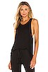 eberjey Elon Muscle Tank in Black | REVOLVE