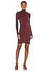 Enza Costa X REVOLVE Turtleneck Mini Dress in Garnet | REVOLVE