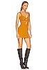 For Love & Lemons Maggie Mini Dress in Orange | REVOLVE