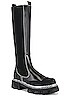Ganni Cleated High Chelsea Boot in Black | REVOLVE