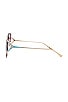 Gucci Rectangle Fork in Shiny Gold, Azure & Violet Gradient | REVOLVE