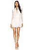 LoveShackFancy Trisha Mini Dress in True White | REVOLVE