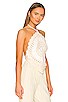 LPA Valo Crochet Halter Top in Ivory & White | REVOLVE