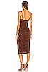 Michael Costello x REVOLVE Freya Midi Dress in Chocolate Brown | REVOLVE