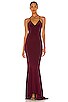 Norma Kamali x REVOLVE Low Back Slip Mermaid Fishtail Gown in Plum | REVOLVE
