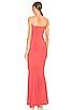 Norma Kamali Strapless Fishtail Gown in Papaya | REVOLVE