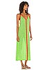 Pitusa Inca Cheetah Sundress in Lime | REVOLVE
