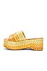 RAS Diva Sandal in Yellow Multi Metallic Raffia | REVOLVE
