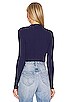 SOVERE Allure Wrap Knit Crop Top in Ink | REVOLVE