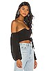 superdown Maya Crop Top in Black | REVOLVE