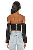 superdown Maya Crop Top in Black | REVOLVE