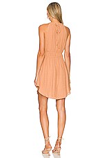 1. STATE High Neck Mini Dress in Toasted Nut | REVOLVE