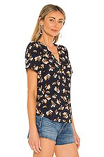 1. STATE Button Up Blouse in Floral Twilight | REVOLVE
